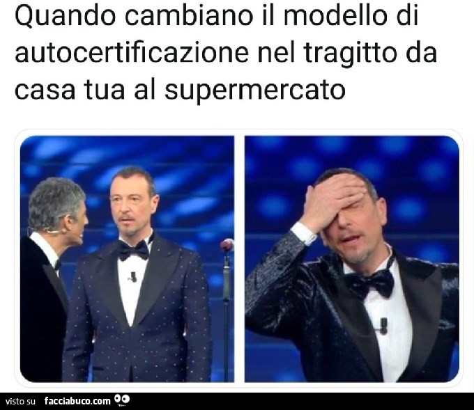 Tutti i meme su Amadeus - Facciabuco.com