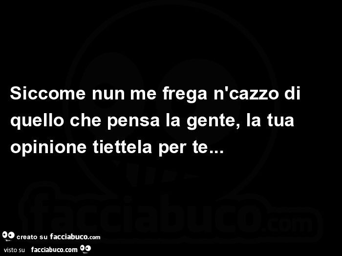 Tutti i meme sulla Vastità del cazzo che me ne frega - Facciabuco.com