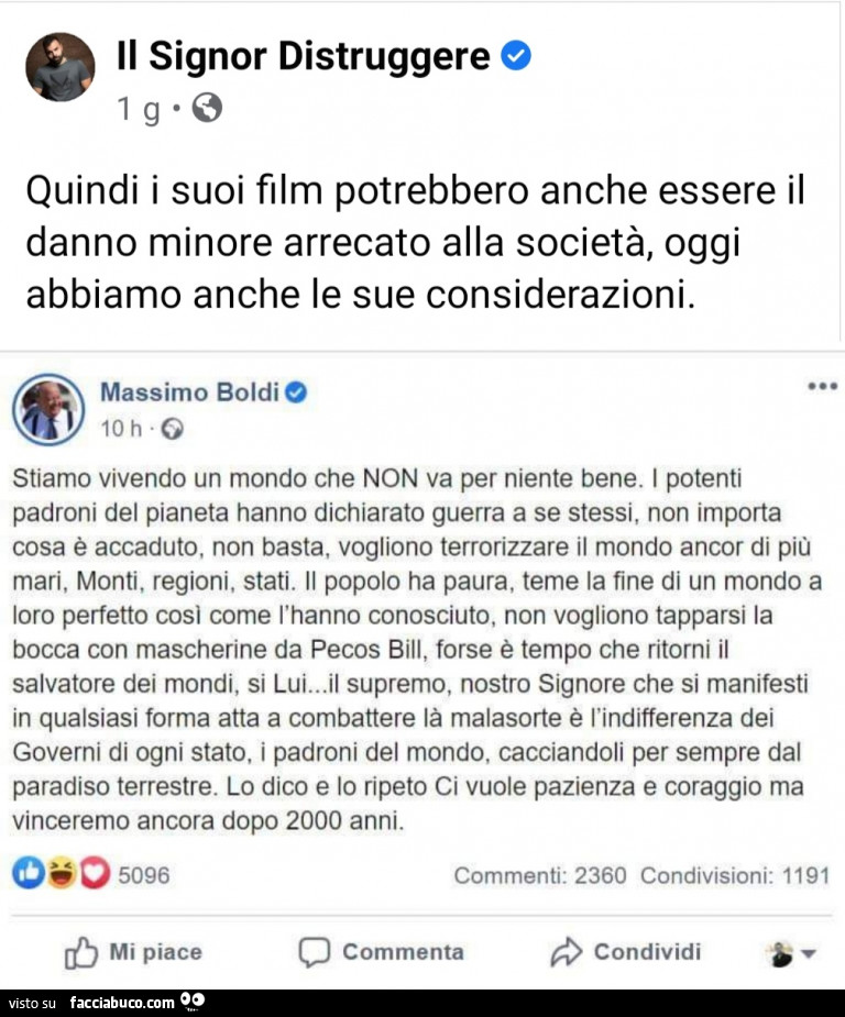 Tutti i meme su Massimo Boldi - Facciabuco.com