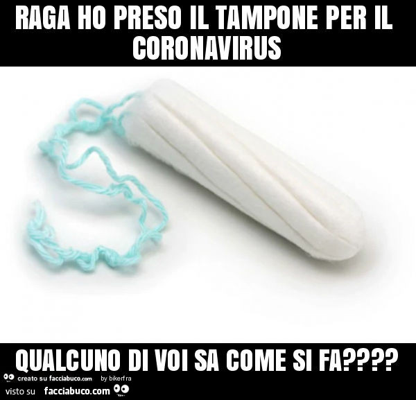 Tutti i meme sui Tampax - Facciabuco.com
