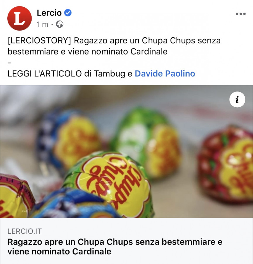 Tutti i meme sul Chupa Chups - Facciabuco.com