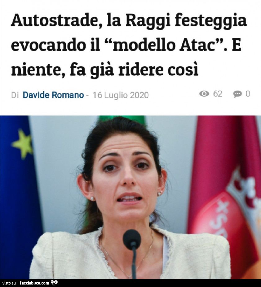 Tutti i meme su Virginia Raggi - Facciabuco.com