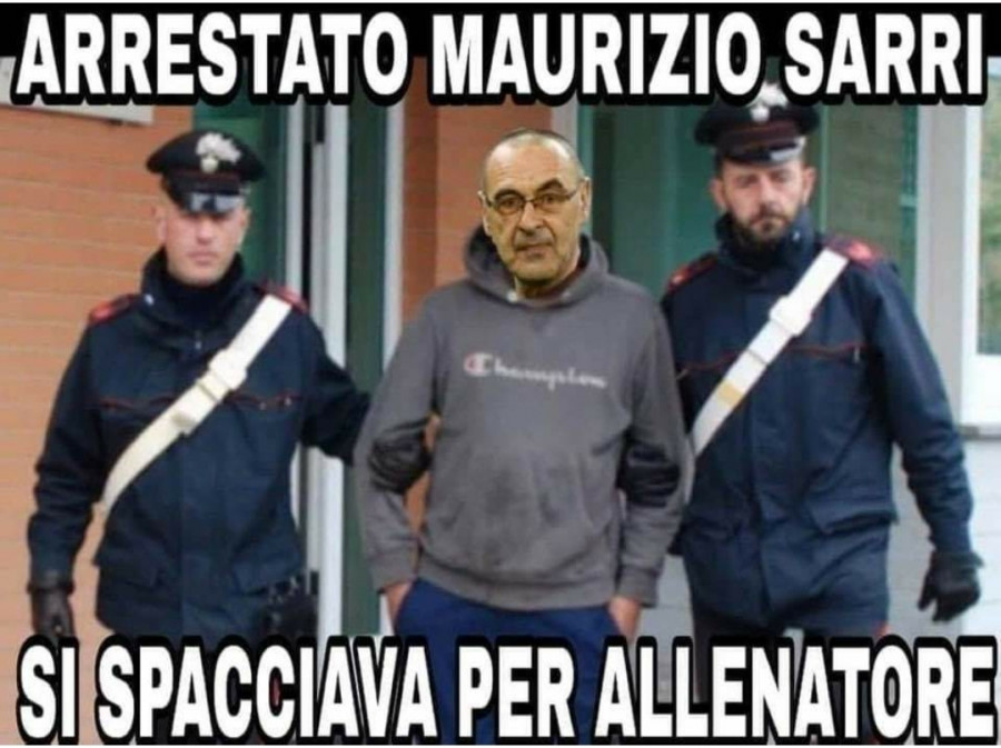 Tutti i meme su Maurizio Sarri - Facciabuco.com