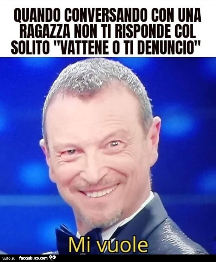 Tutti i meme su Amadeus - Facciabuco.com