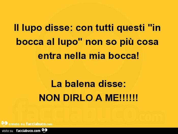Tutti i meme sui Lupi - Facciabuco.com